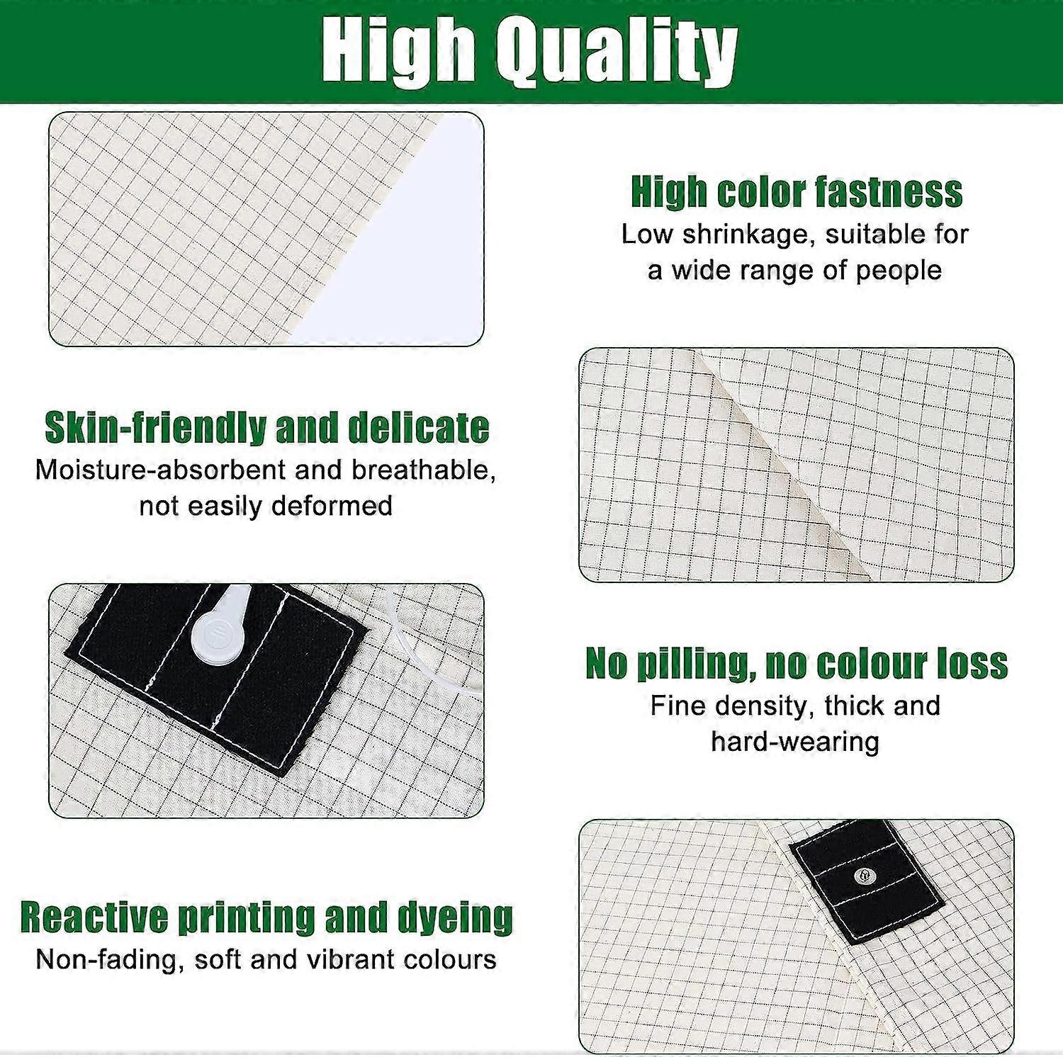 Earthing Bed Sheet, Grounding Sheet with 15ft Cord, Conductive Mat for ...
