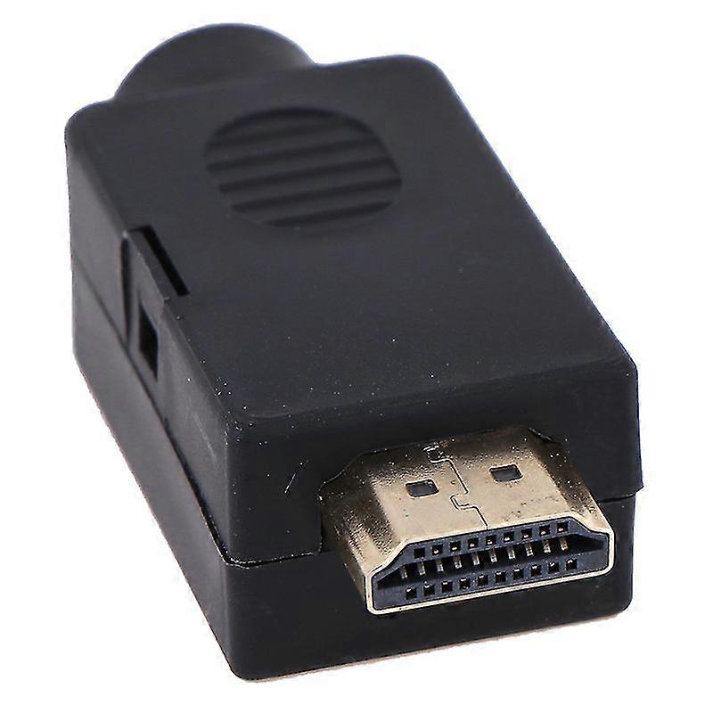 Hdmi Male 19p Plug Breakout Terminals Solderless Connector With Cover ...