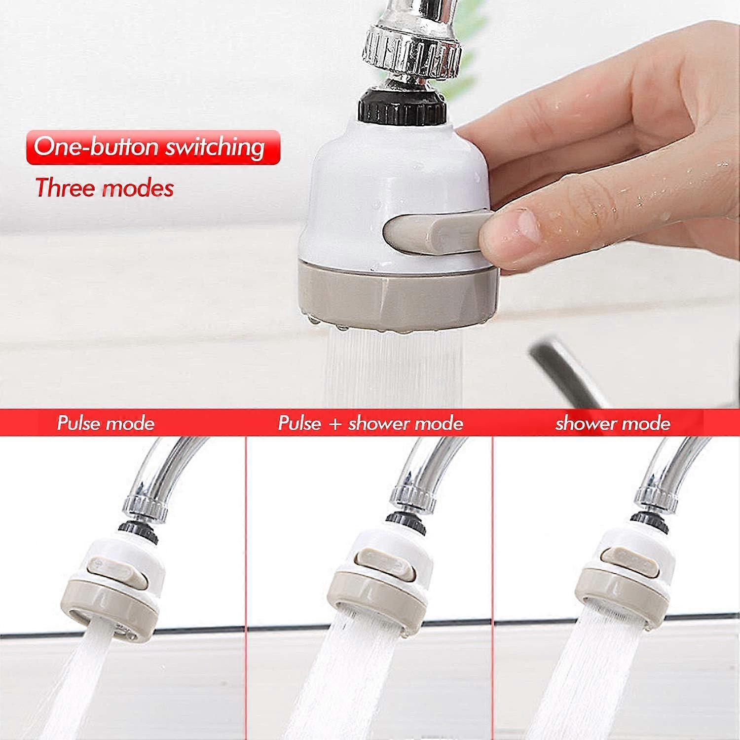 Set of 2 Kitchen Faucet Movable Heads, Aerator Water Saving Faucet ...
