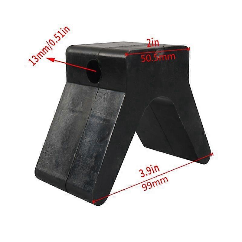 V-Style Boat Trailer Bow Stop Block Trailer Rubber Bow Stop Non Marking ...