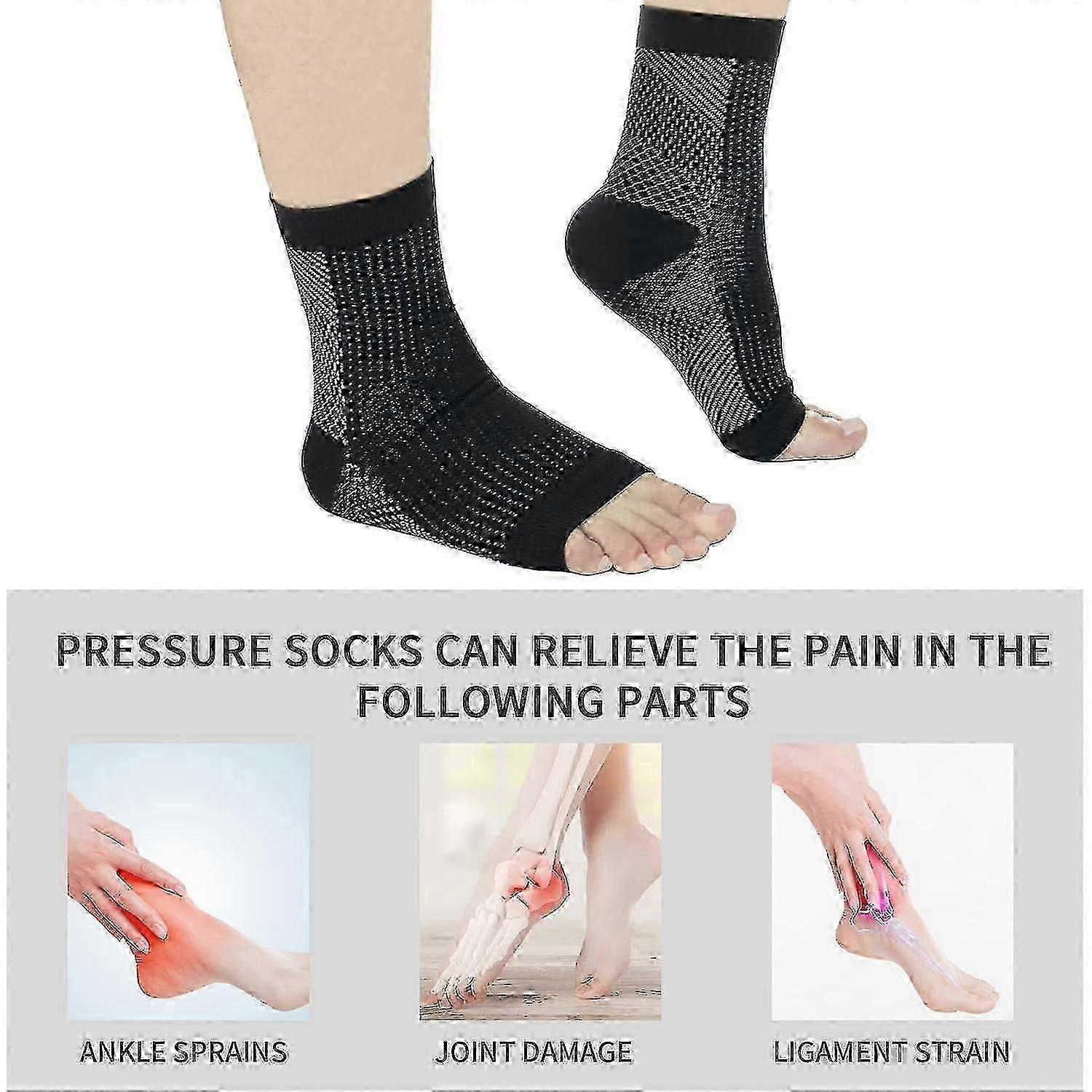 3 Pairs Neuropathy Socks, Soothe Socks For Neuropathy Pain, Tendonitis ...
