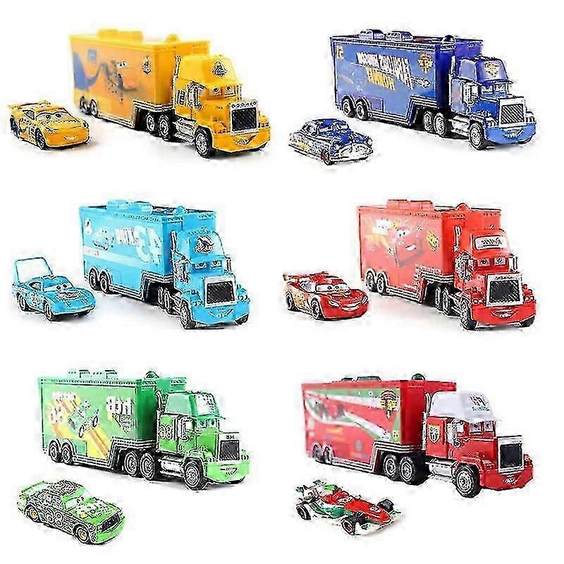 Die-cast Toy Set: Cars 2 Lightning Mcqueen, Jackson Storm, Chick Hicks ...
