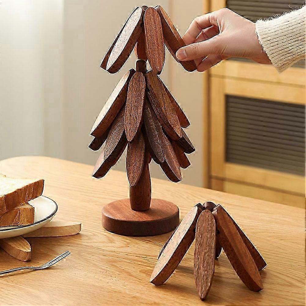 Hot Dish Coaster with Tree-shaped innovative Tree Shape Trivet Set for ...