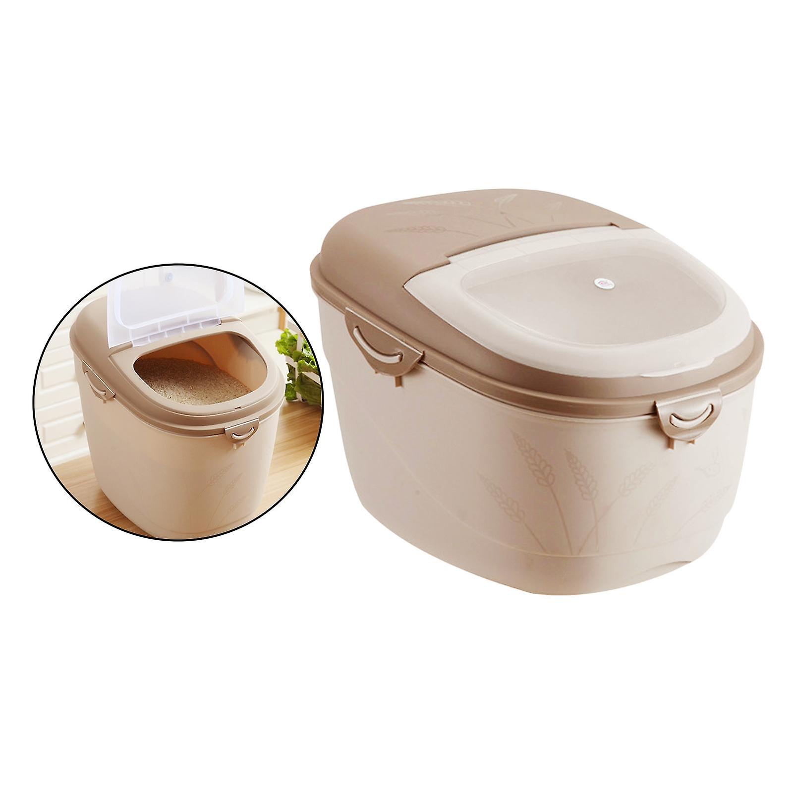 10kg Large Capacity Food Grain Storage Container, Rice Dispenser ...