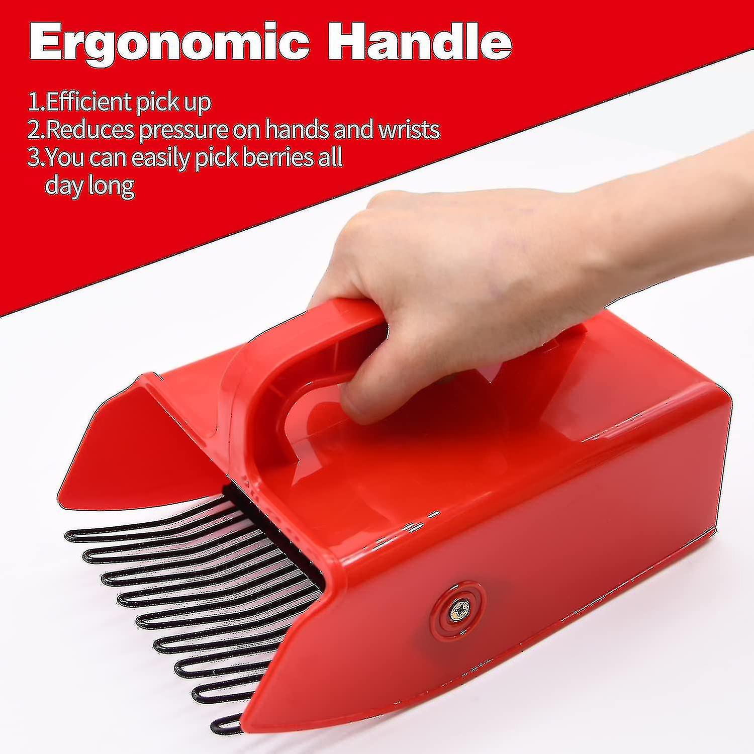 Berry Picker With Metallic Comb And Ergonomic Handle, For Easier Berry ...