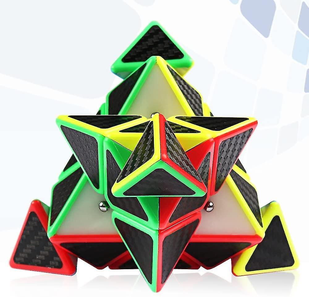 Saytay Pyramid Cube, Carbon Fiber Pyramid 3x3 Speed Cube Triangle Cube ...