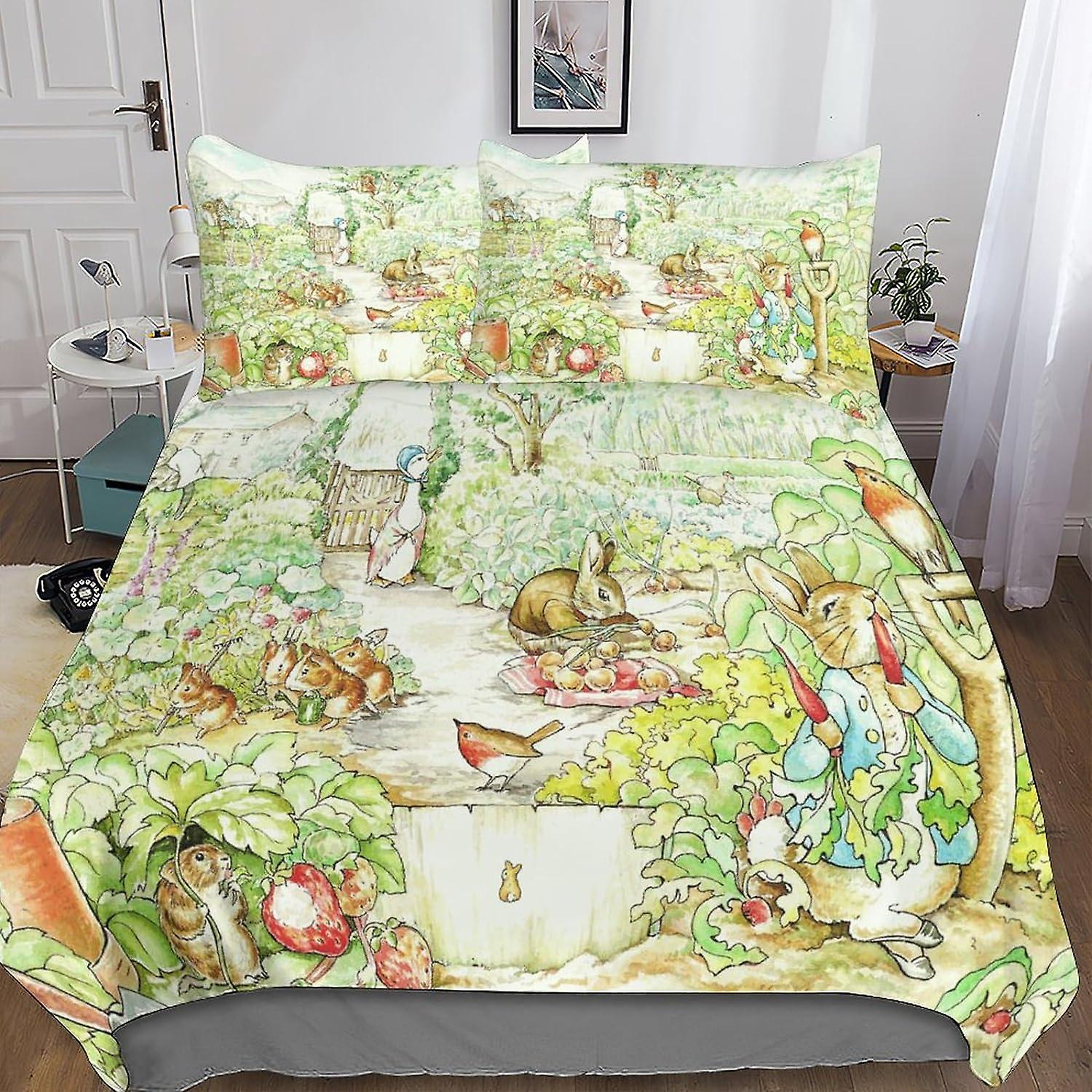 Peter Rabbit 3D Print Duvet Cover Set Bedding Sets with Hidden Zipper ...