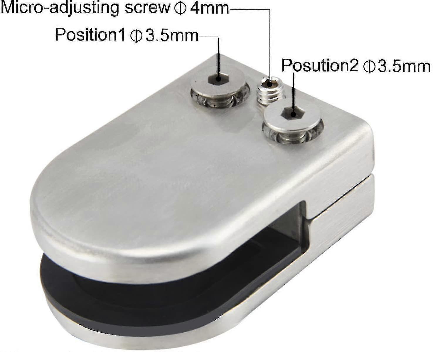 12 X (10-12mm) 304 Stainless Steel Glass Clamp Clip For Stair Window ...