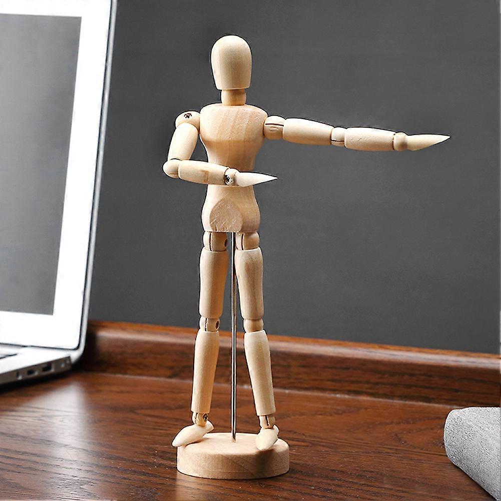 Wooden Human Figure Model Toy Movable Limbs Puppet Art Sketch Models ...