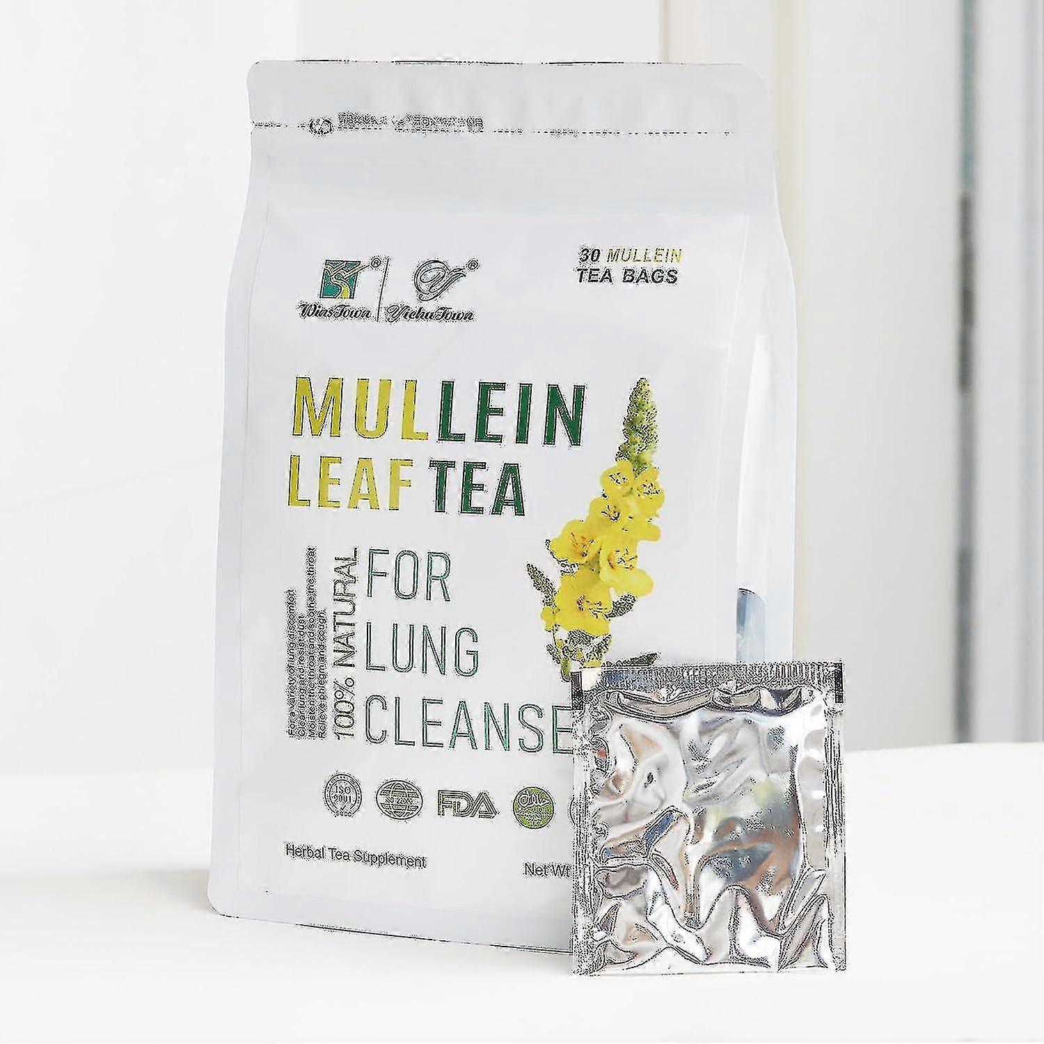Mullein Leaf Tea, Mullein Tea For Lung Cleanse, Natural Healthy Herbal ...