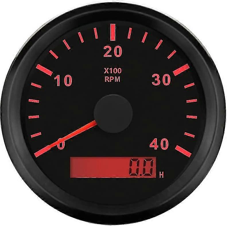 Waterproof Tachometer Tachometer Rpm Meter With Hour Meter 0-4000 Rpm ...