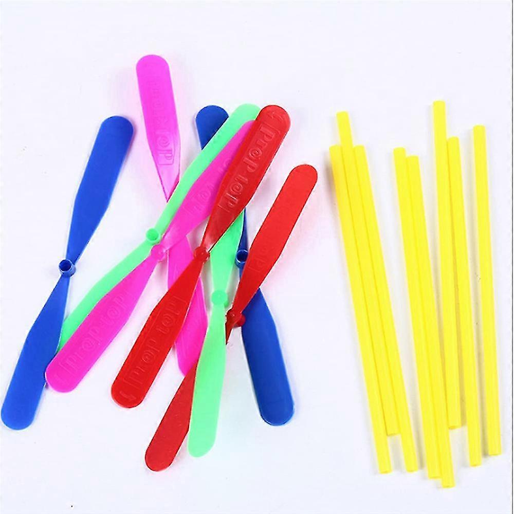 100pcs Flying Helicopter Toy, Hand Helicopter, Bamboo Dragonfly Hand ...