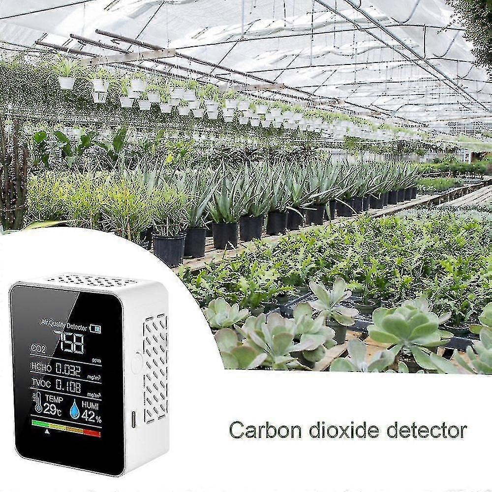 Multifunctional 5in1 Co2 Meter Digital Temperature Humidity Tester ...