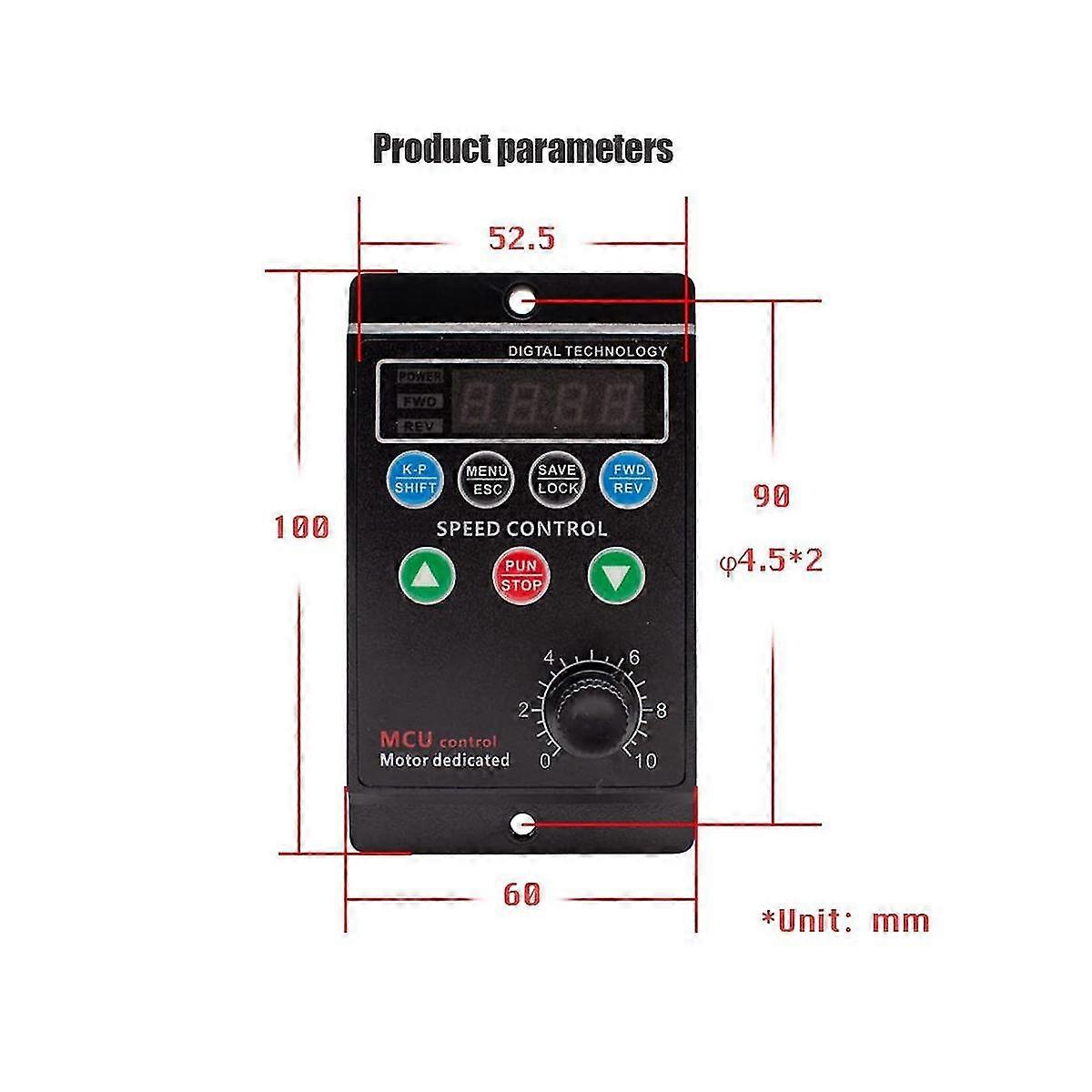 220v Single-phase Input Three-phase Output Motor Driver Frequency Converter With Four-digit ...