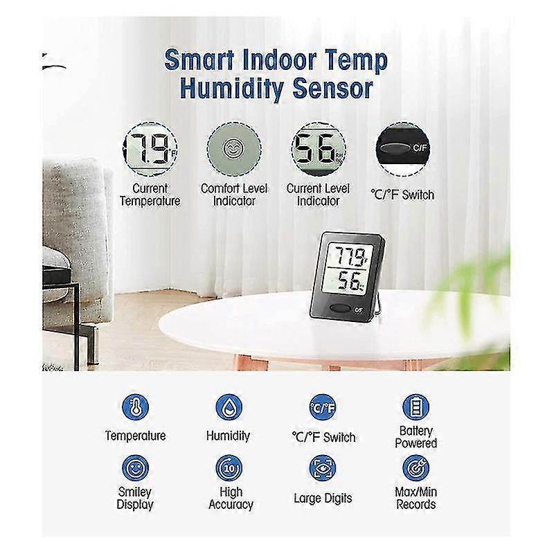 Indoor Hygrometer Thermometer,room Thermometer | Fruugo UK