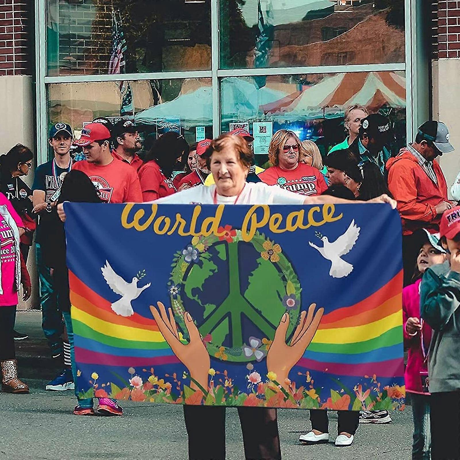 Paz La Bandera De La Paz Mundial, Paloma De La Paz Bandera De La ...