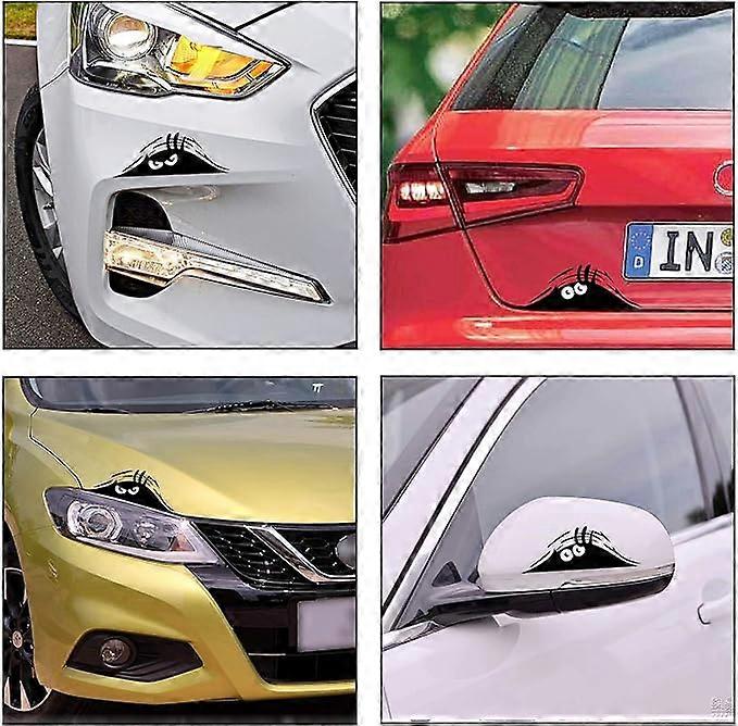 2PCS Peeking Monster Scary Eyes Car Sticker Peeking Elf Car Decal ...