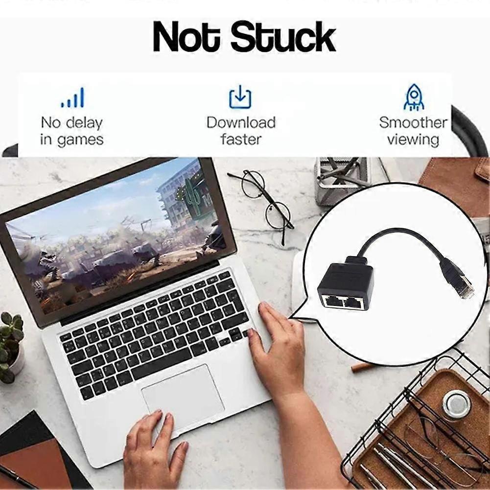 Ethernet Splitter RJ45 1 Male to 2 Female LAN Ethernet Cable Splitters ...