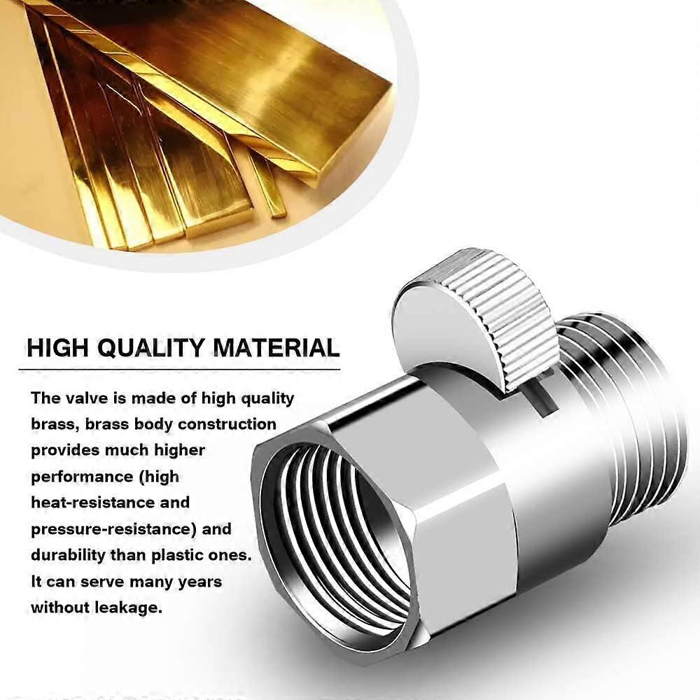 Shower Head Shut Off Valve with Handle Lever, Shower Volume Control ...