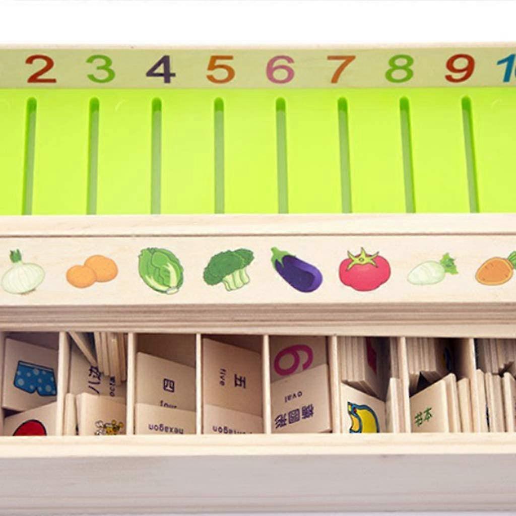 MagiDeal Kids Wooden Sorting Toys Set Sort in Numbers, Clothes ...
