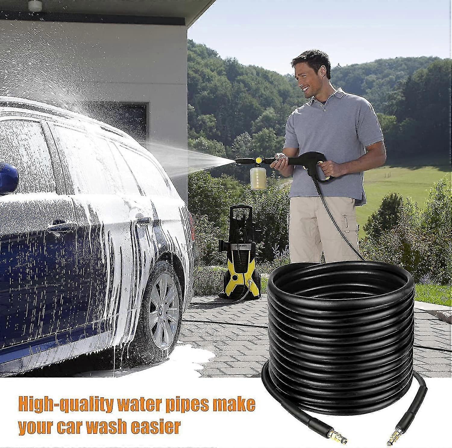 15m High Pressure Car Washer Wash Machine Cleaning Hose Pipe For ...