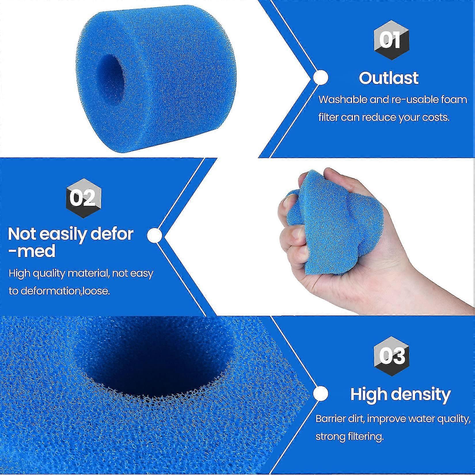 Type A Filter Sponge, Set Of 4 Swimming Pool Filters, Cartridge Filter ...