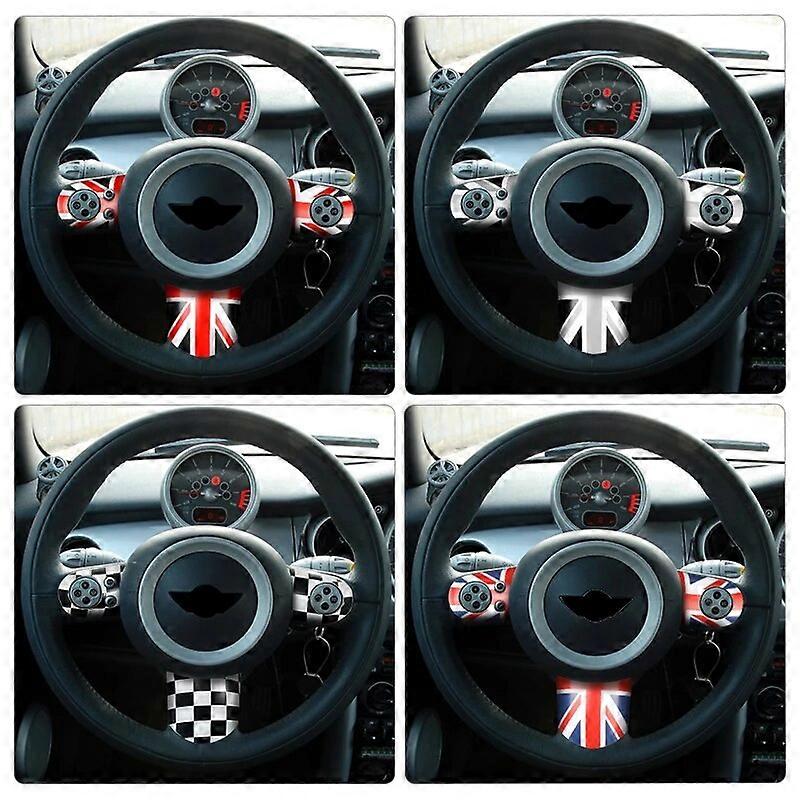 Car Interior 3PCS Car Steering Wheel Panel Cover Stickers For Mini ...