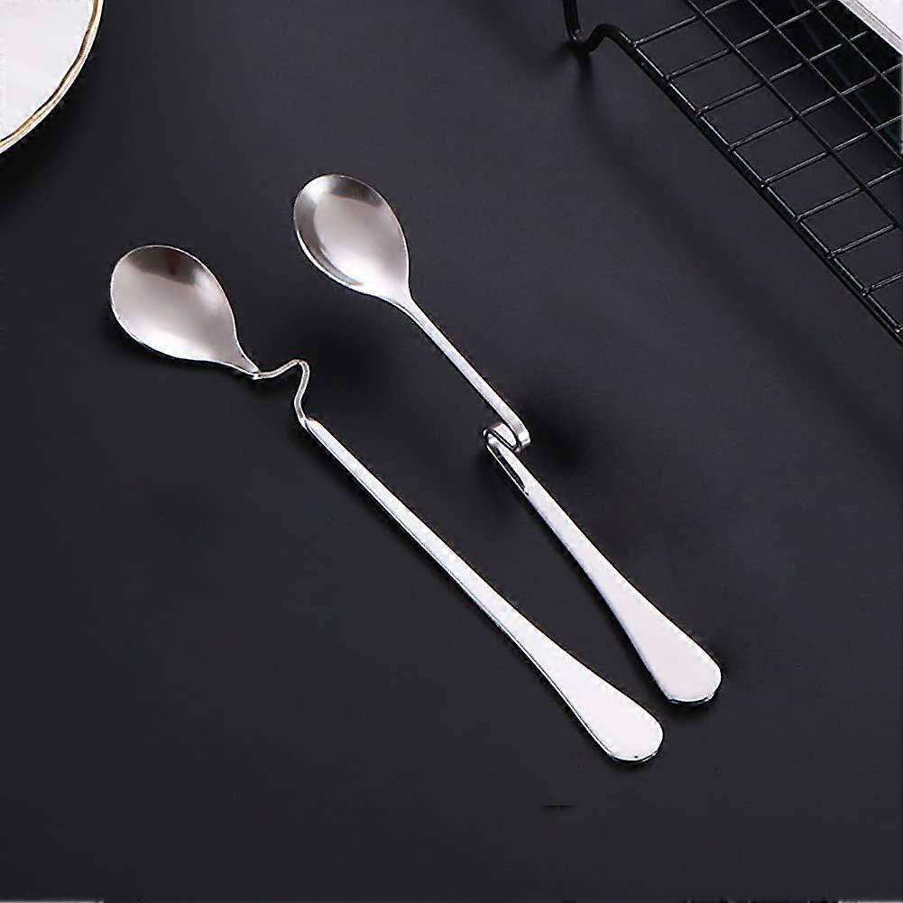 6 Pieces Jam Spoons, Long Hanging Straight Cup Spoons, Stainless Steel ...