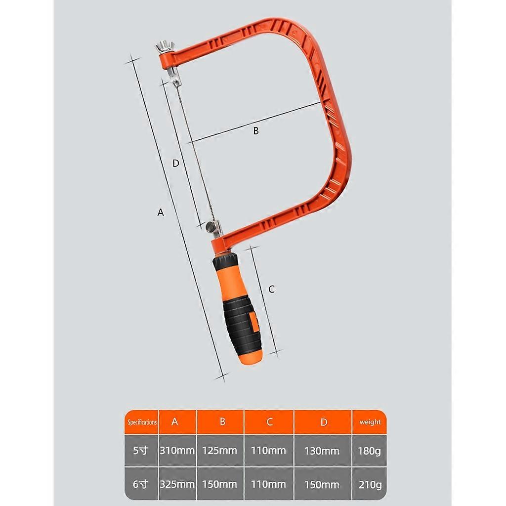 Mini Adjustable Frame Sawbow U-shape Coping Jig Saw for Woodworking ...