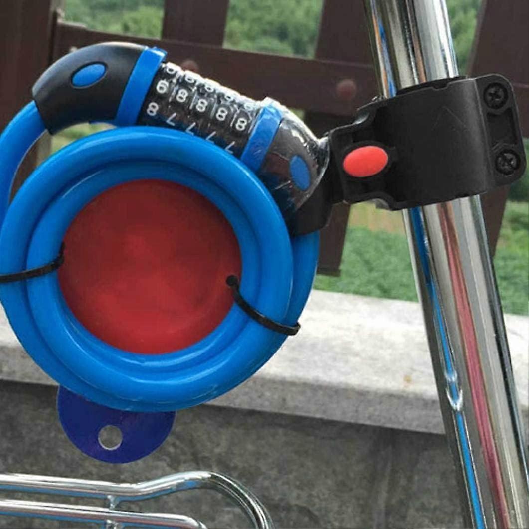 Bike Lock Bicycle Lock,Combination Bicycle Lock,Long Cable Lock, 5 ...