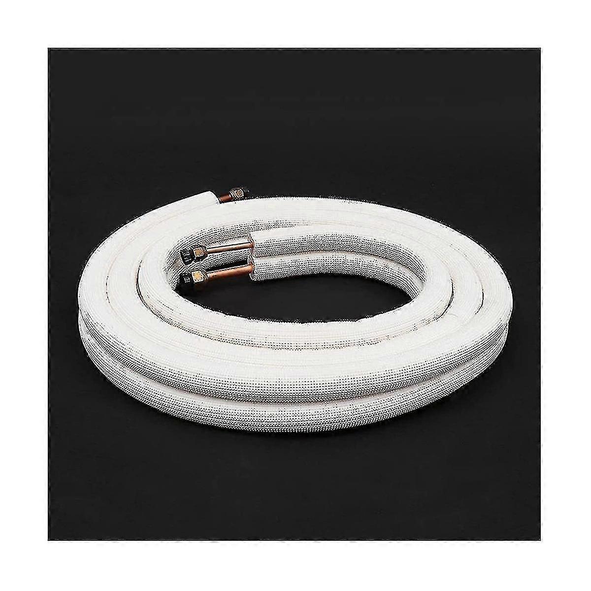Air Conditioner Copper Tube Set, Insulated 1/4in & 3/8in Coil Tubing ...