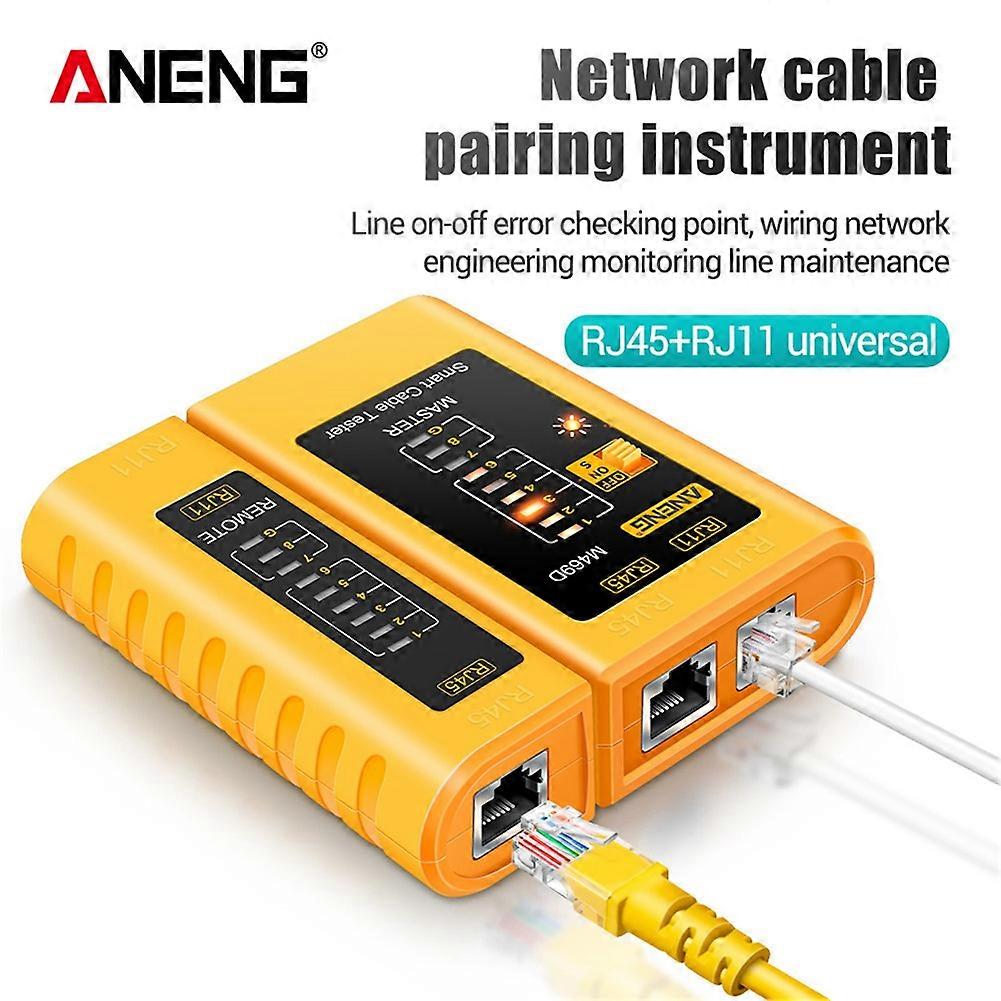 M469D Network Analyzer Tester Cable Tester RJ45 RJ11 RJ12 CAT5 UTP LAN ...