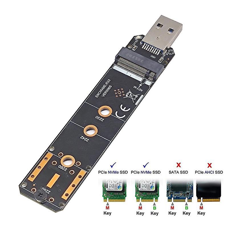 USB3.2 GEN2 10Gbps To NVME Protocol M.2 Hard Disk Box To a Port Realtek ...