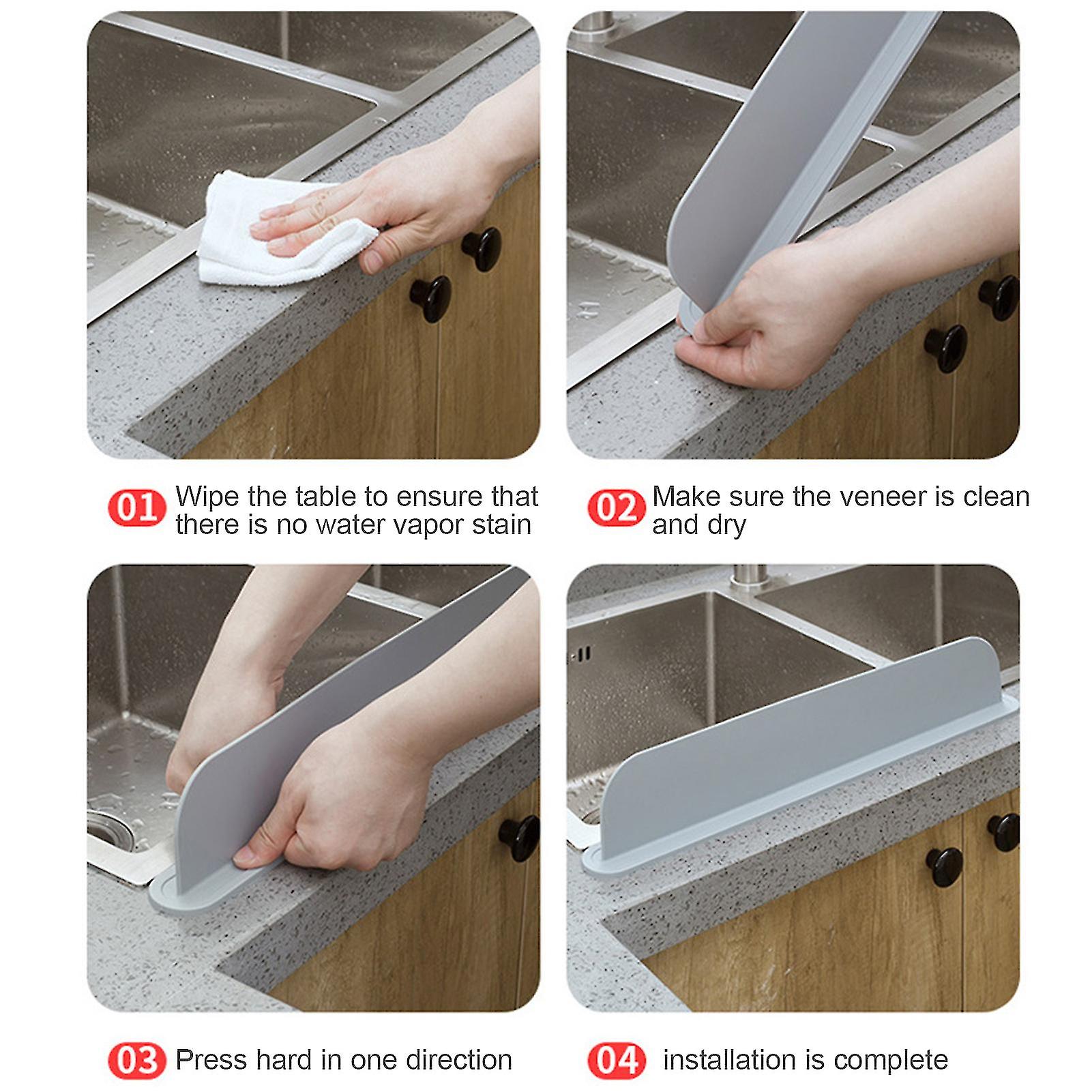 Kitchen Sink Splash Guard Washable & Reusable Island Sink Board ...