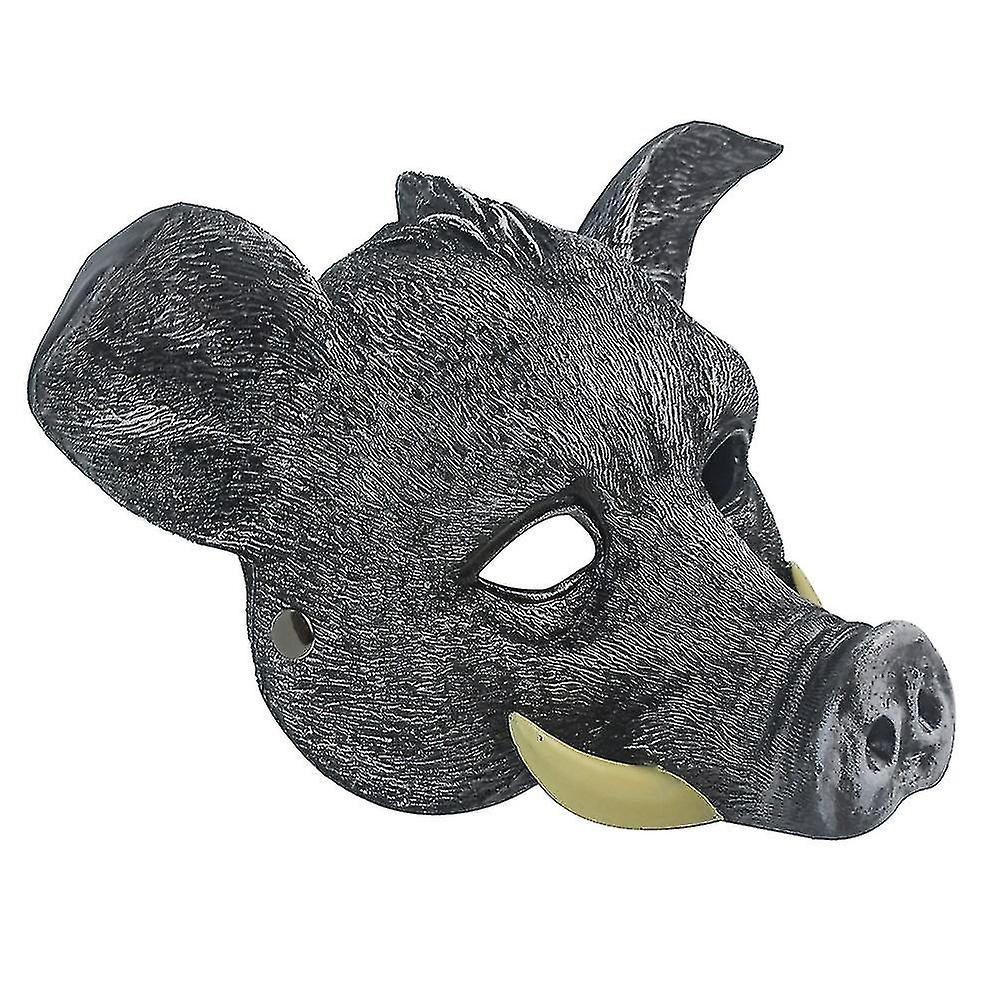 3d Realistic Wild Boar Face Mask Pu Foam Pig Face Cover Dress Up Party ...