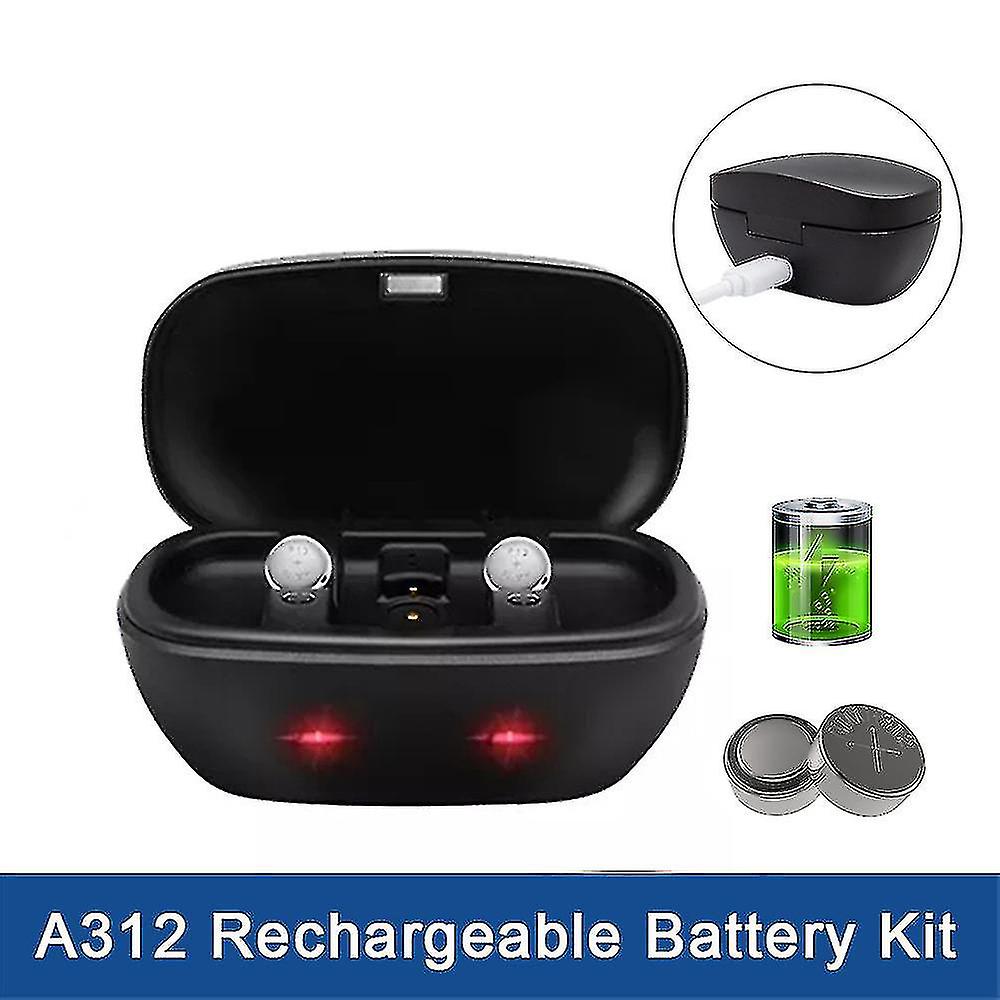 A312 Rechargeable Battery,hearing Aids Batteries 312 Charger Kit 312 ...
