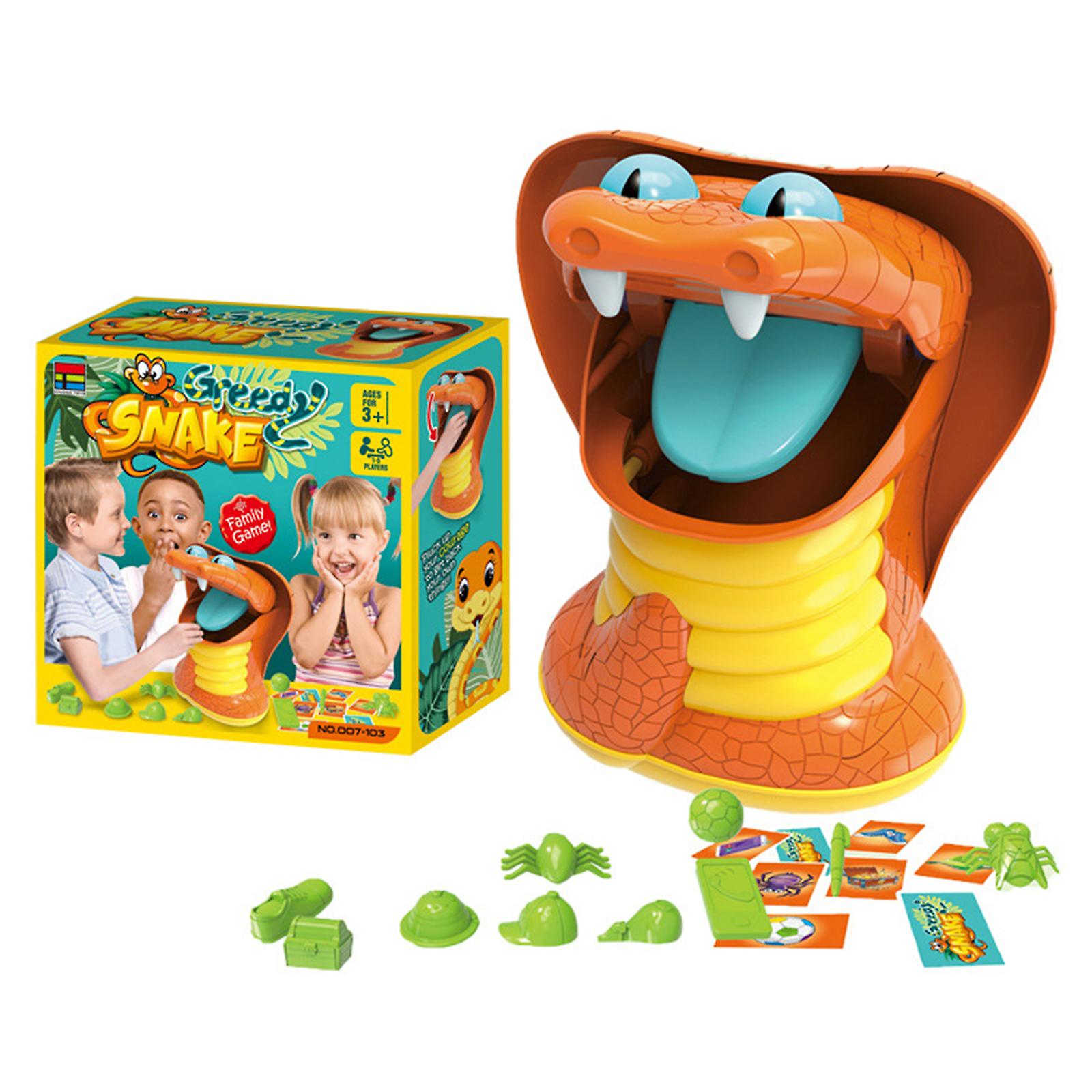 Cartoon Electric Rattlesnake Toys Decompression Snake Head Pop-up Game ...