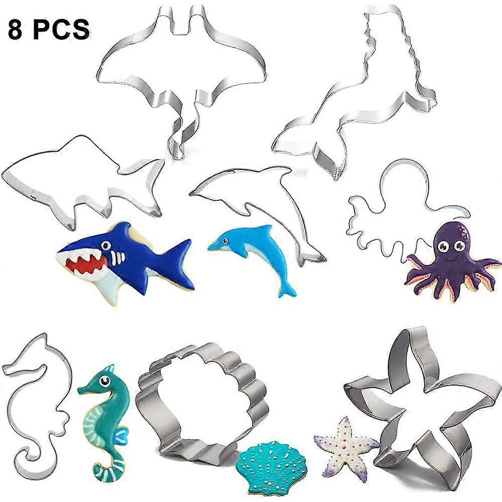 Stainless Steel Cookie Cutter Marine Animal Suit Cookie Cutters Molds ...