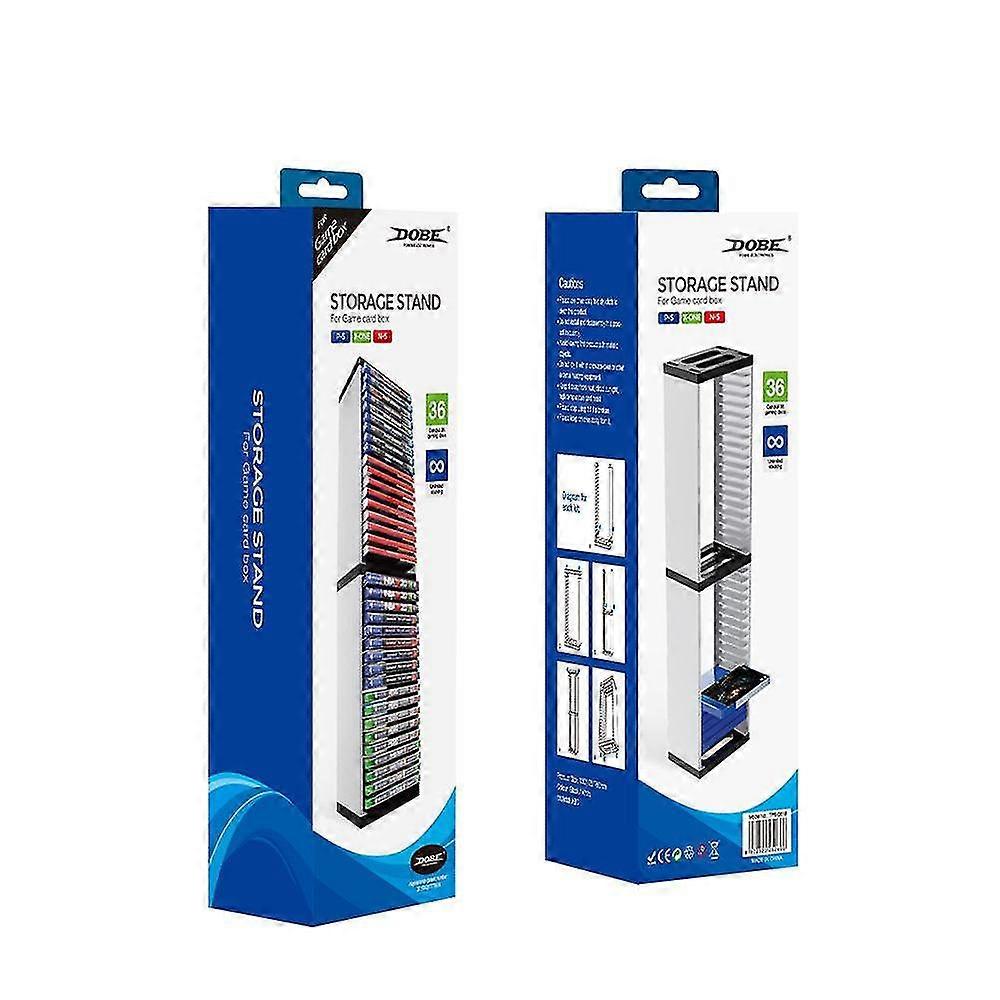 PS5 Game Holder Game Storage Organizer - 36 CD Game Holder Disk Tower ...