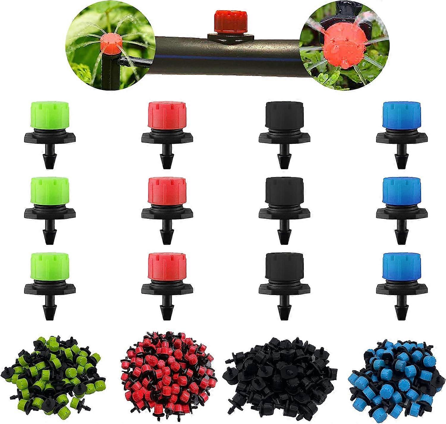 200 Pcs Adjustable Irrigation Dripper Nozzle, 360 Degree Adjustable ...