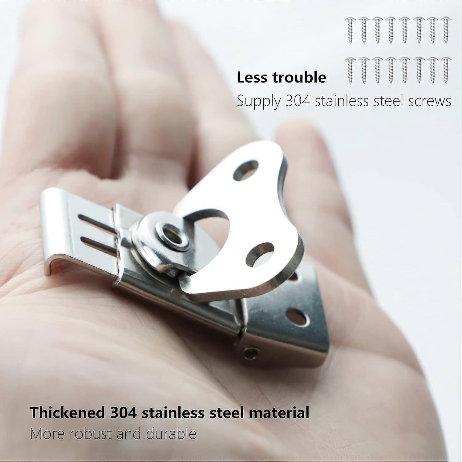 6 Pack Stainless Steel Twist Latch, Butterfly Fastener Draw Latch for ...