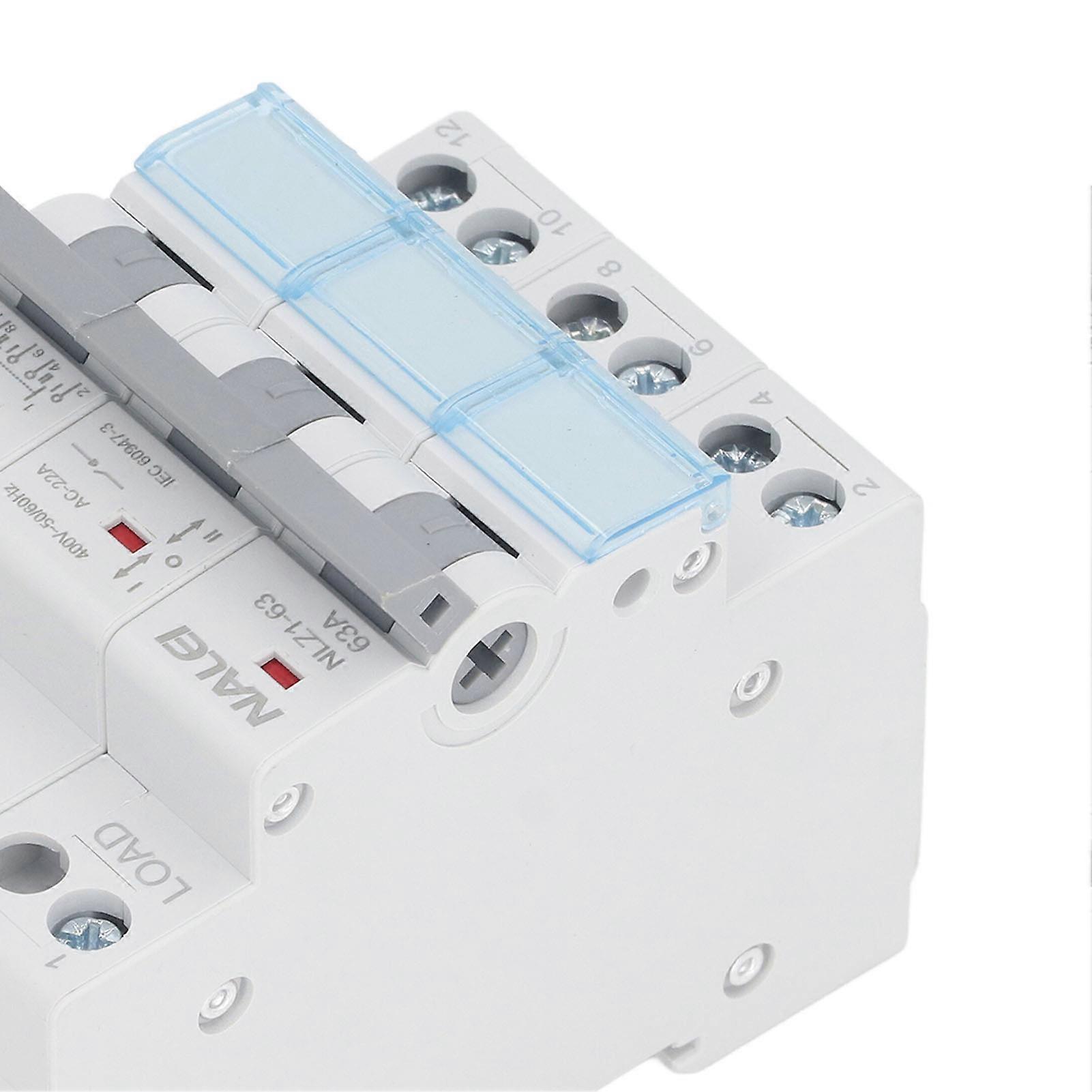 Dual Power Manual Transfer Switch DIN Rail Mount 3P Interlock Circuit ...