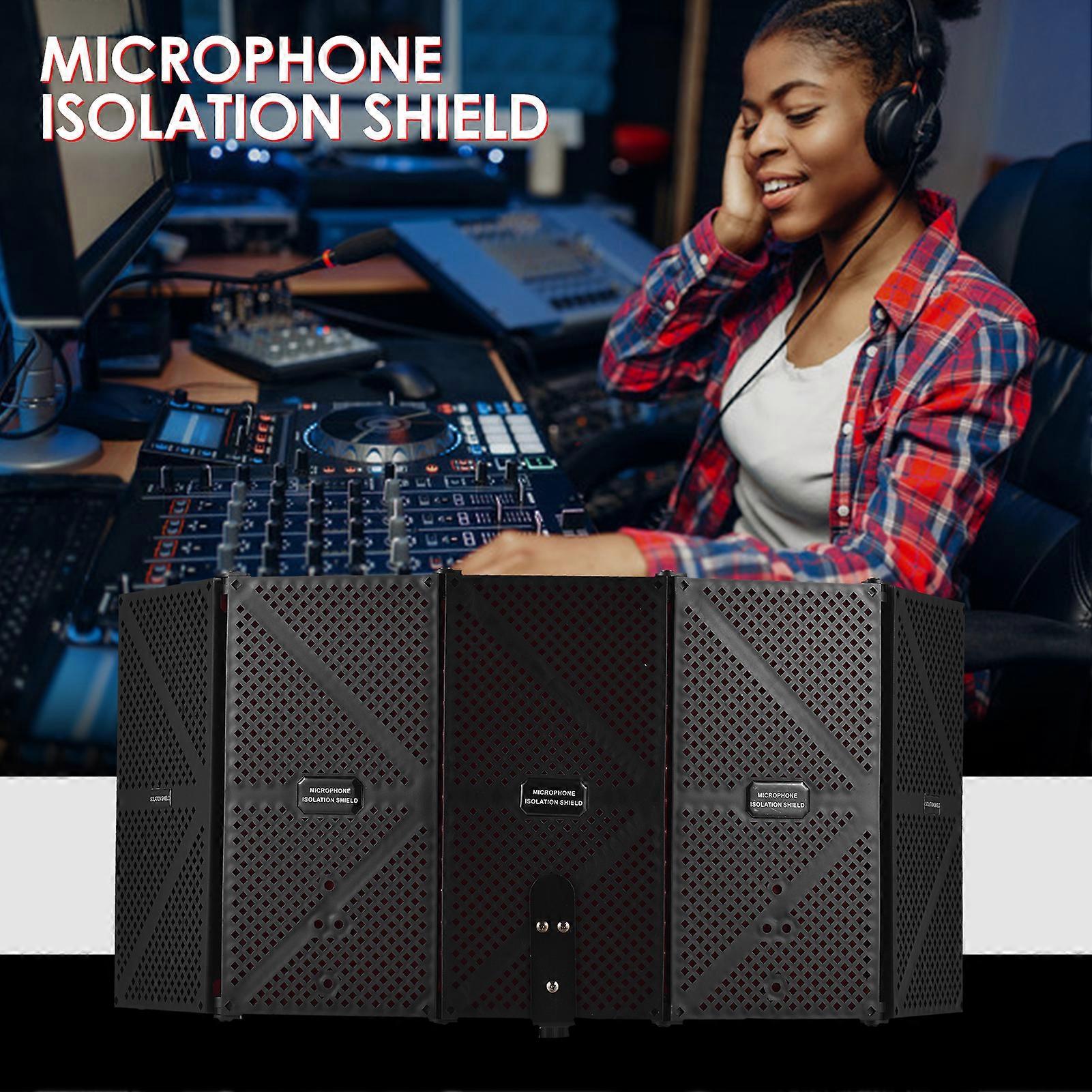 5-door Professional Studio Recording Microphone Isolation Shield ...