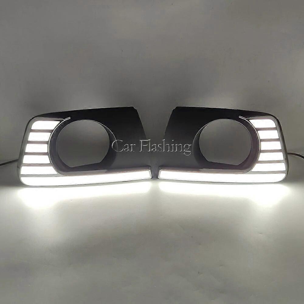 1 Set Car DRL For Mahindra Scorpio 2019 2020 2021 2022 Daytime Running Lights 12V LED Daylight ...