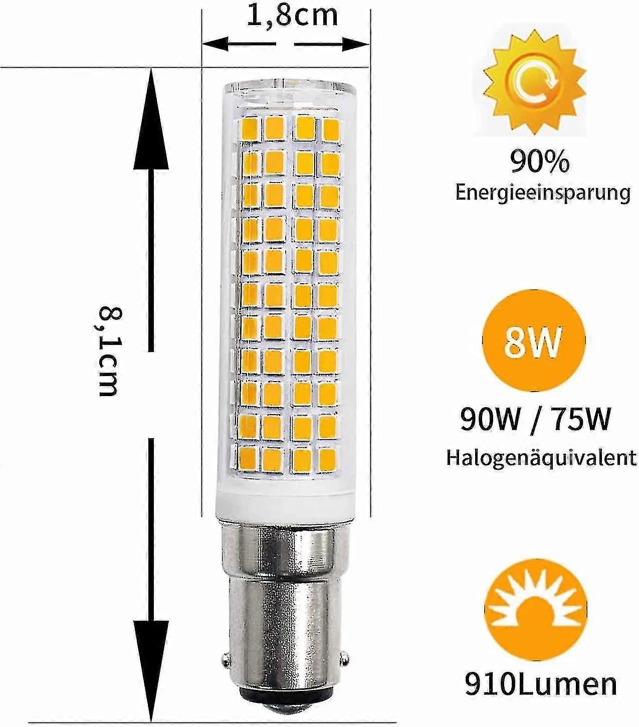 B15d Led Bulbs 8w Equivalent 90w 80w 75w Warm White B15 Base 910lm 220v ...