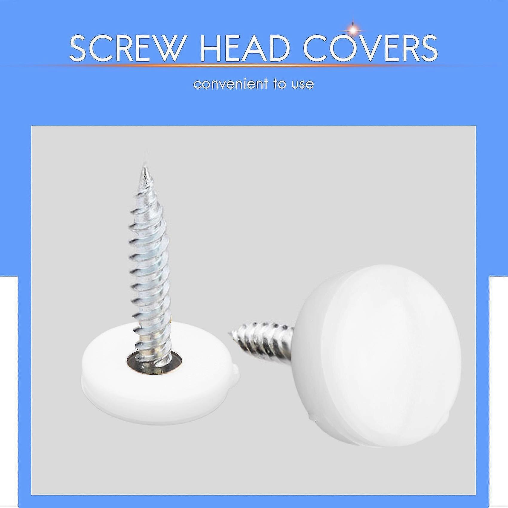 200 Pcs Screw Cap Plastic Hinged Screw Head Covers Screw Cover Caps ...
