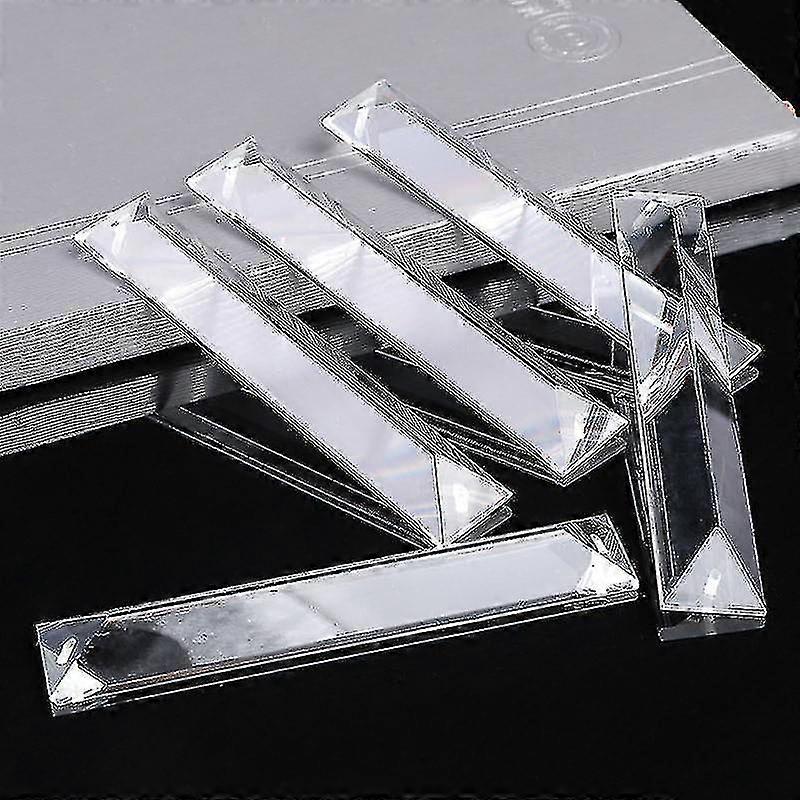 Glass Rectangle Hanging Crystal Chandelier Prism Drop Pendant In For ...