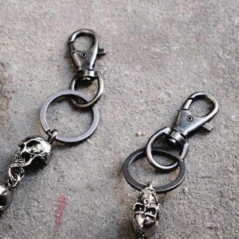 Gothic Punk Heavy Waist Chain Men Skull Keychain Wallet Chain Biker ...