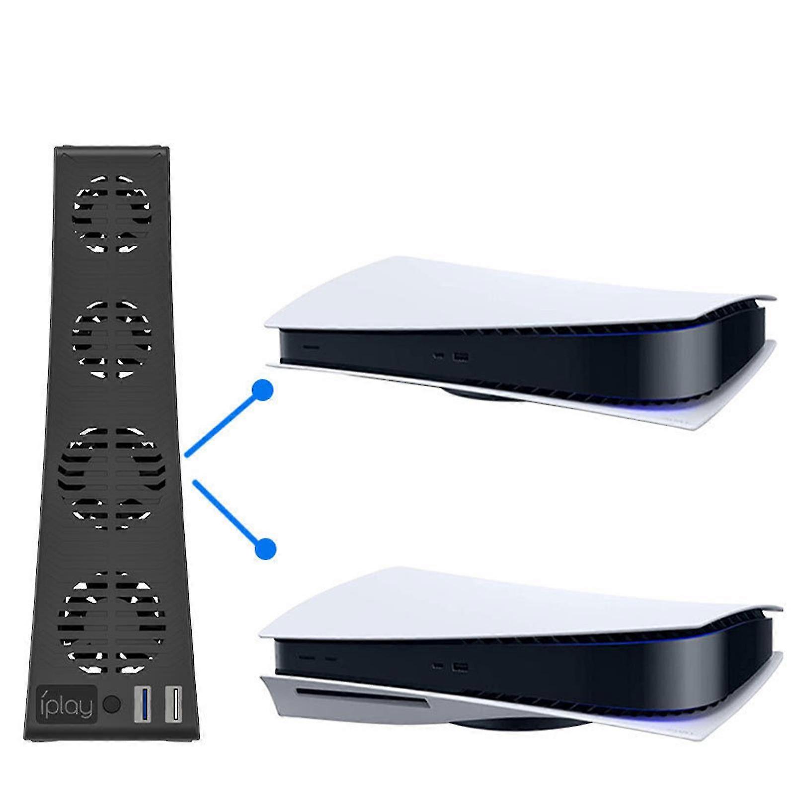 Ps5 Cooling Fan For Disc And Digital Edition With 4 Fan, Efficient ...