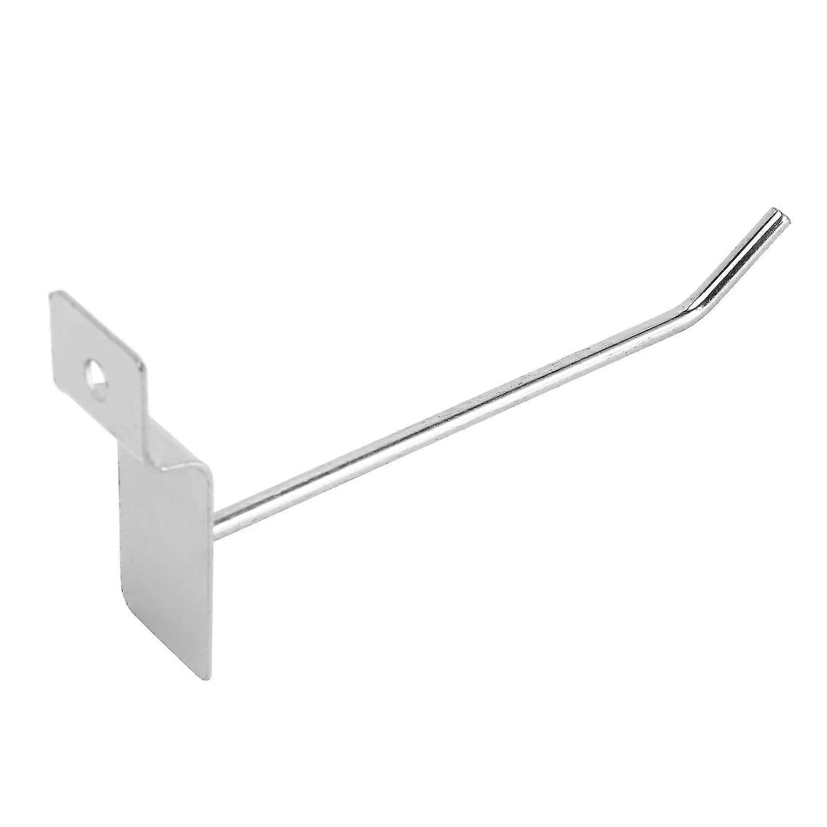 25 X Slatwall Single Hook Pin Shop Display Fitting Prong Hanger 100mm ...